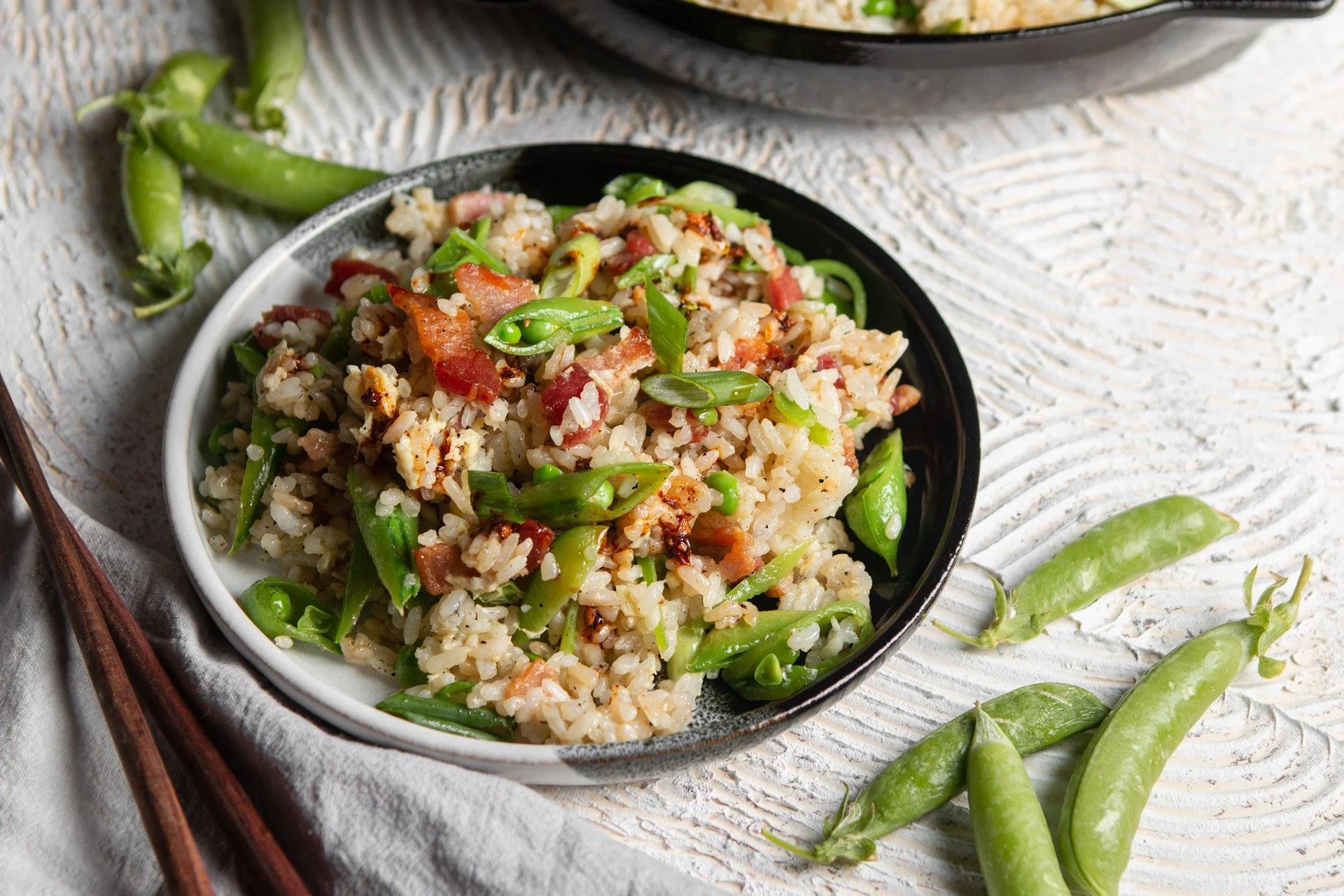 Bacon and Snap Pea Fried Rice — knead. bake. cook.