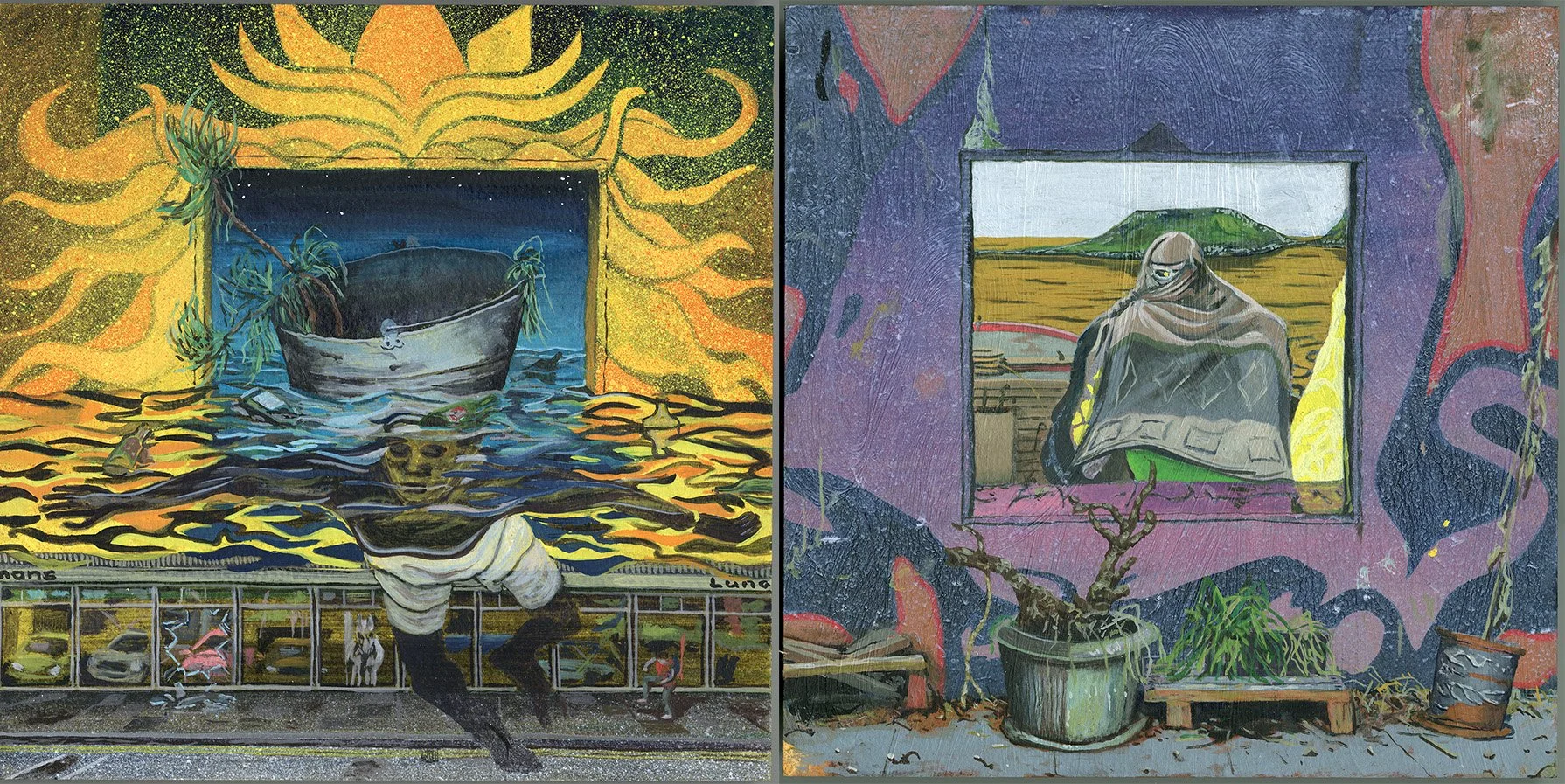 Marcus Cope – We Built a Wall, Together (1) & (2), 2023 — Peer Gallery