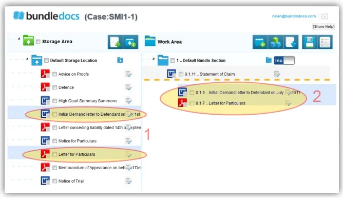 How to drag and drop multiple files at once — Bundledocs