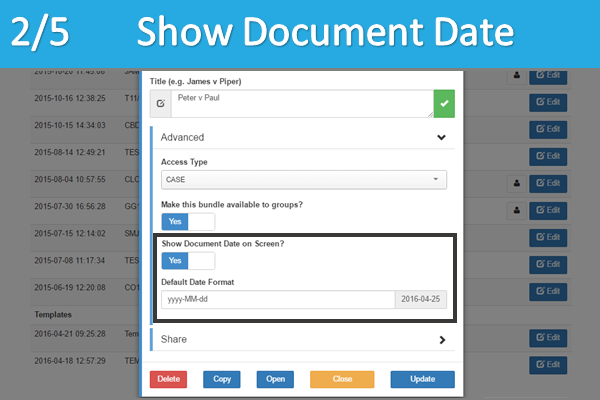 Can I add a date field into my Bundledocs Index? — Bundledocs