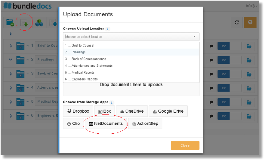 Bundledocs Re-launch Integration with NetDocuments DMS — Bundledocs