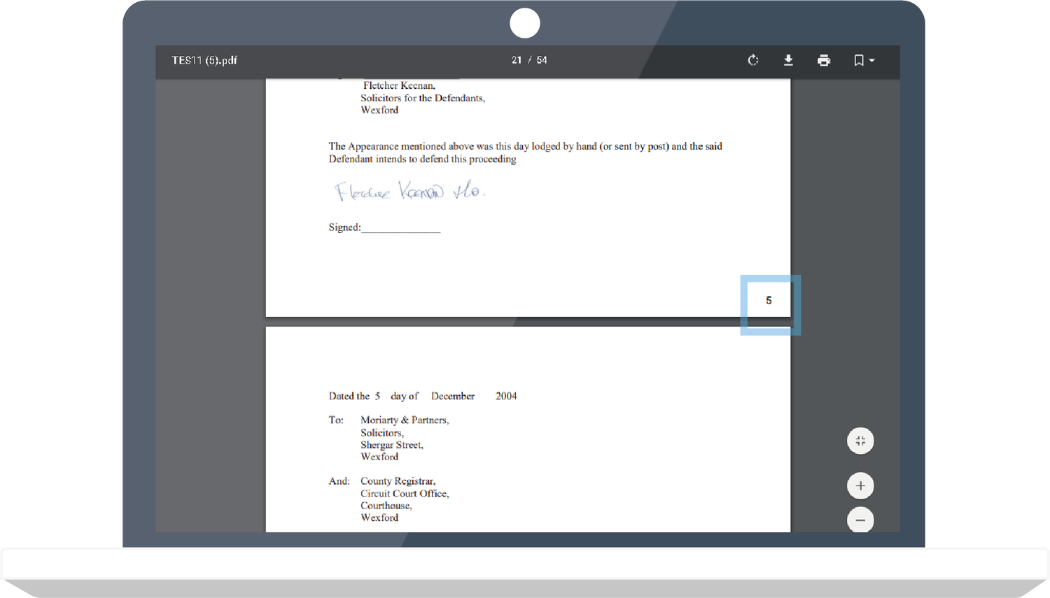 Paginate Documents — Bundledocs
