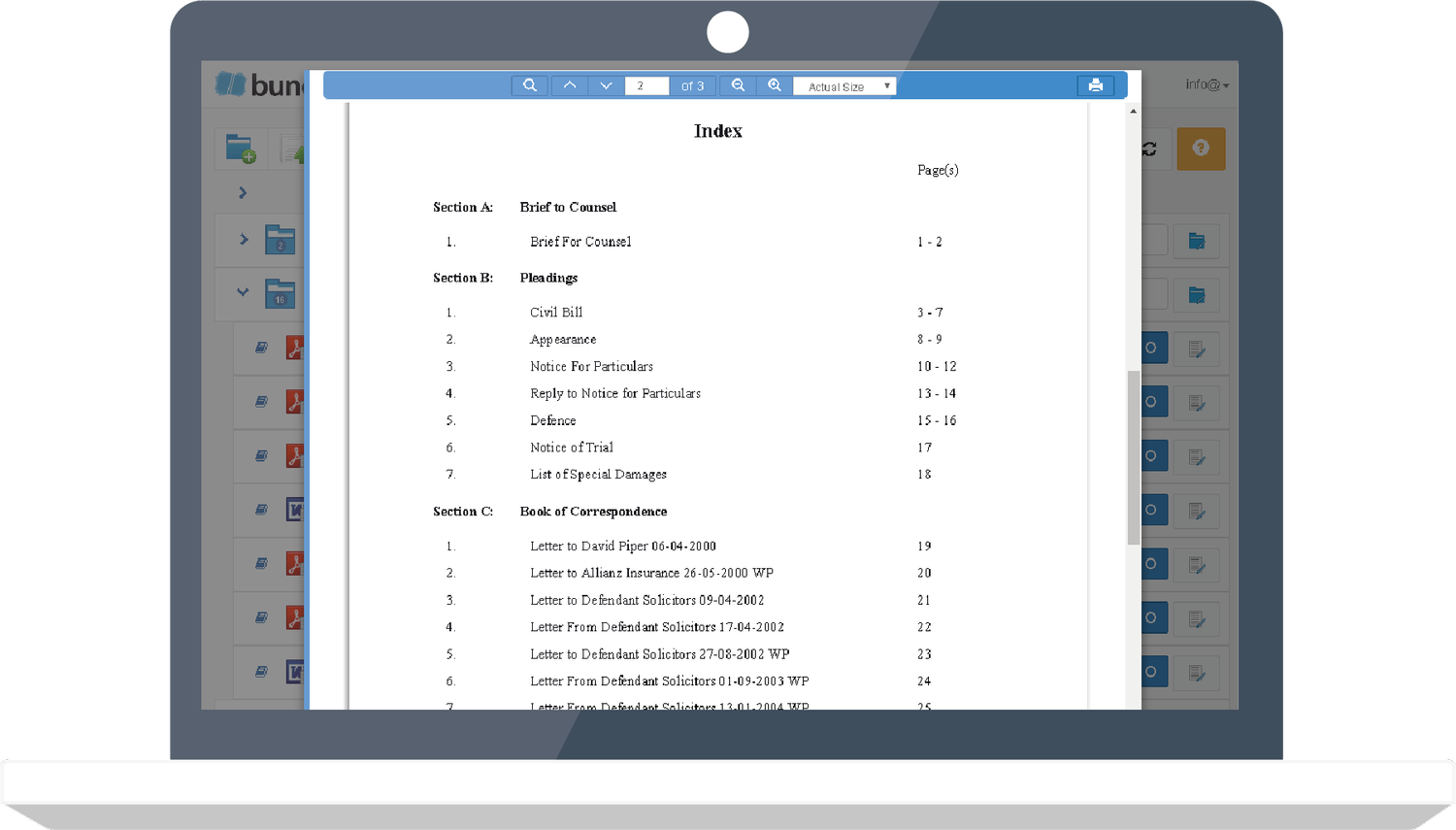 Document Bundling Solution — Bundledocs