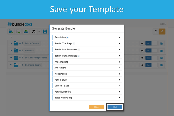 How to Prepare a Court Bundle Template with Bundledocs — Bundledocs