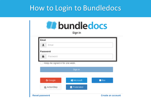 Bundledocs Account Login — Bundledocs