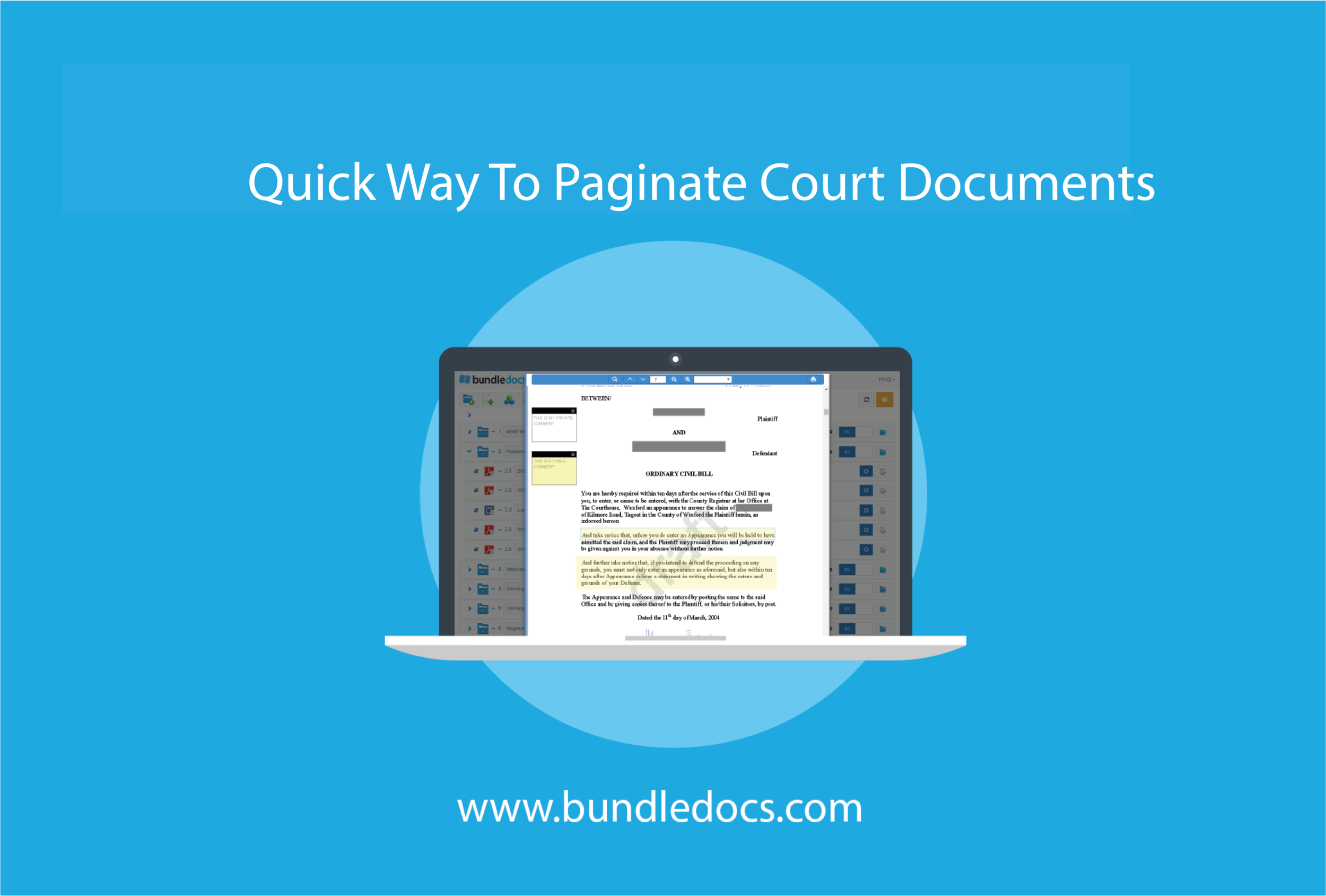 Quick Way to Paginate Court Documents — Bundledocs Quick Way to Paginate Court Documents — Bundledocs