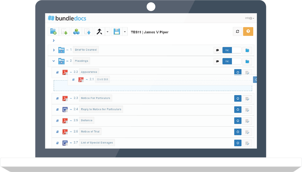 Document Indexing — Bundledocs