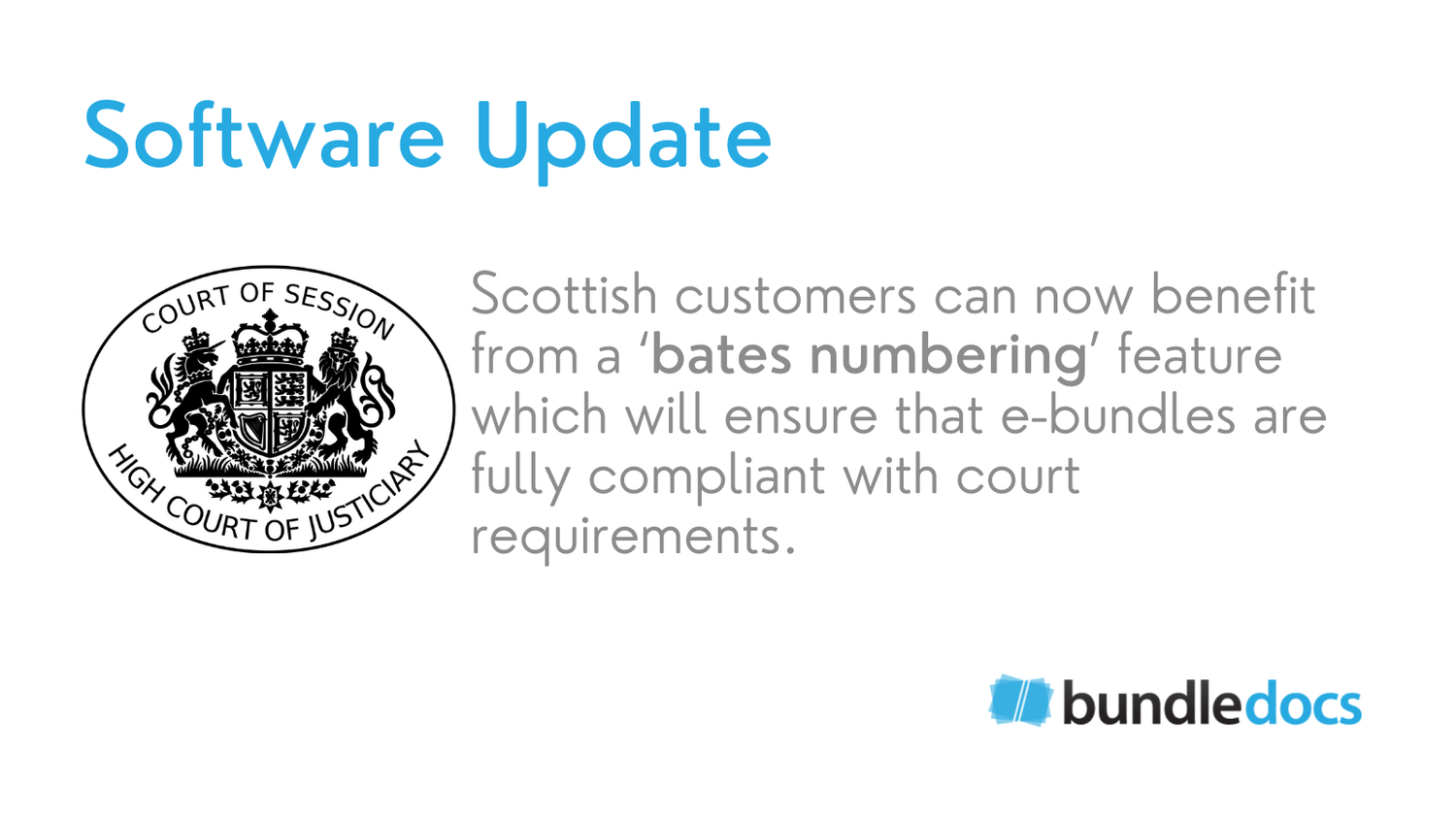 Bundledocs announce software update specific to Scottish Court of ...