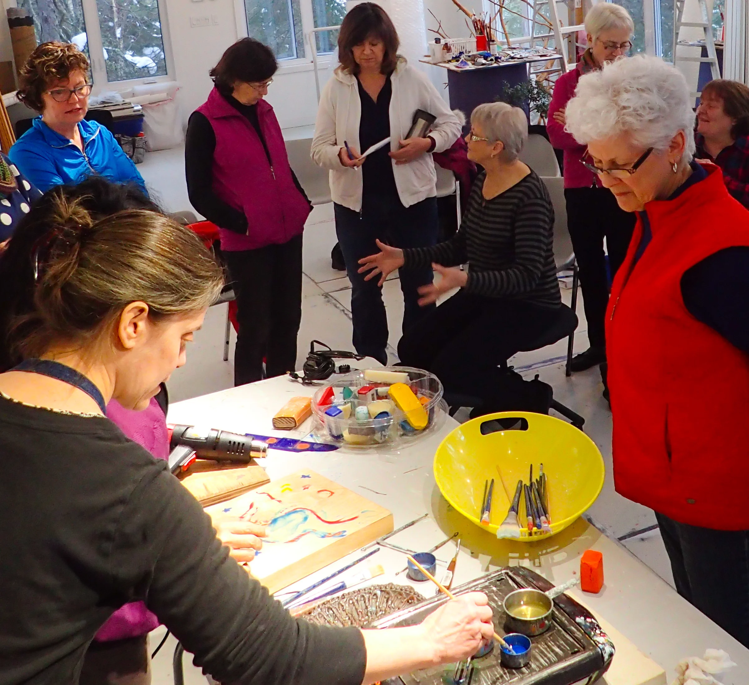 Encaustic painting workshop in Kirkland Lake — Amanta Scott