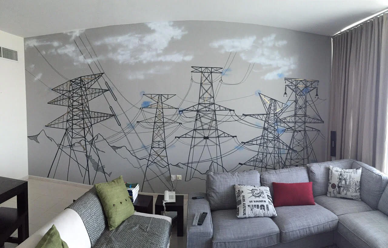 Maddy Butcher, British street artist, illustrator & painter, Dubai UAE ...