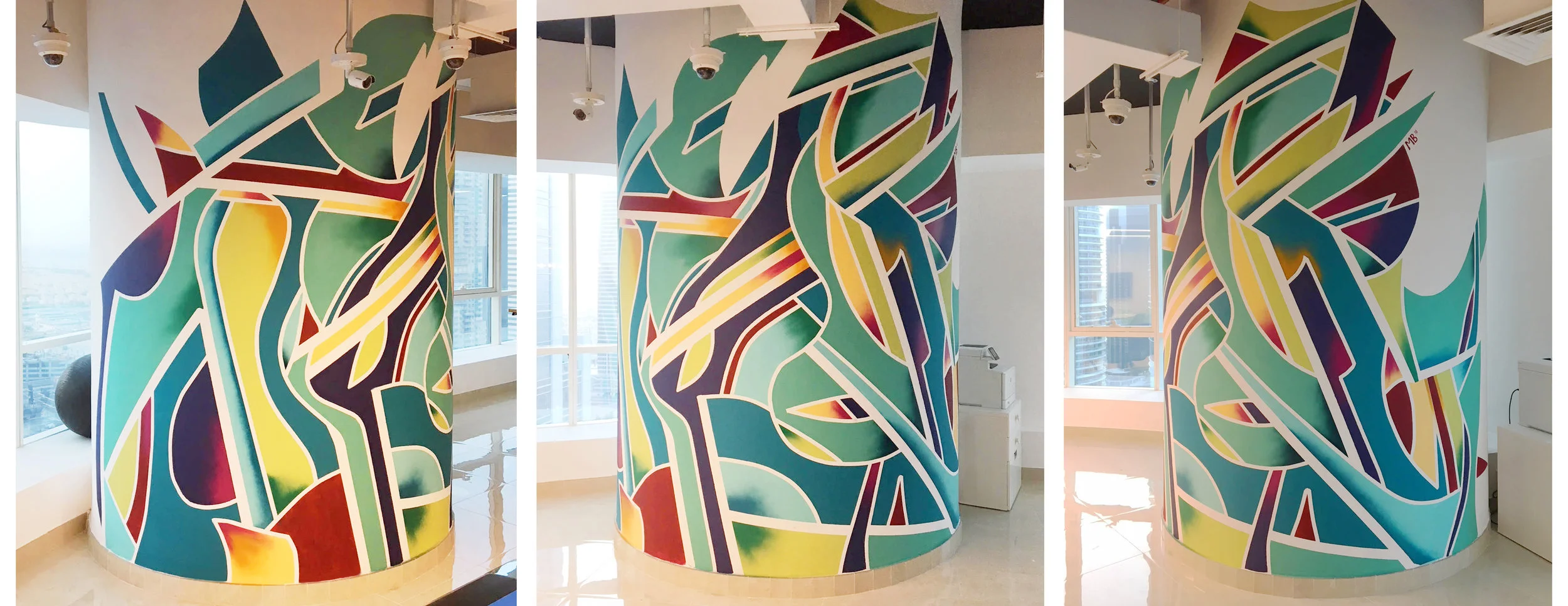 Maddy Butcher, British street artist, illustrator & painter, Dubai UAE ...