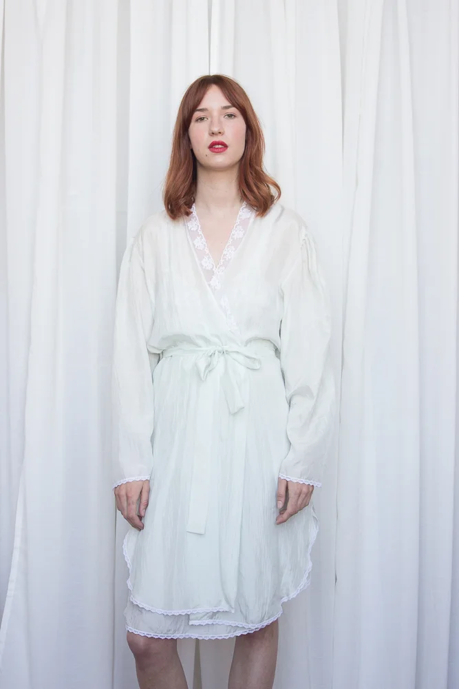1980s Gossamer Silk Nightgown and Robe — Wayward Collection