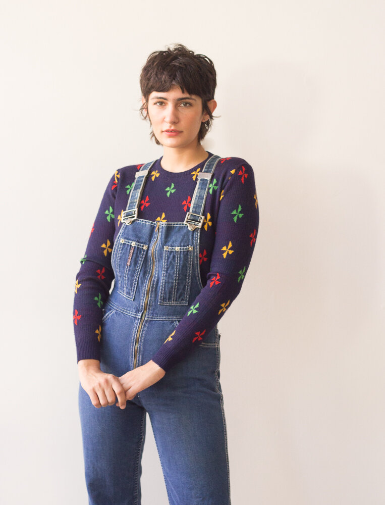 1970s Loretta Lynn Zip Front Denim Overalls — Wayward Collection
