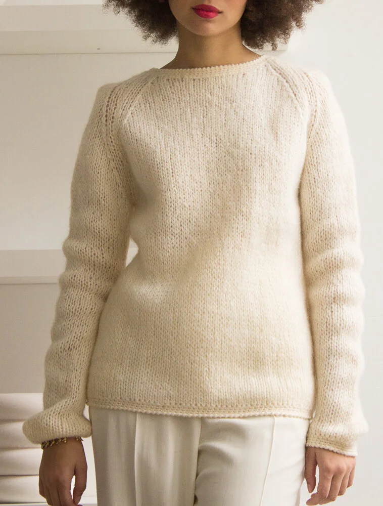 1960s Soft Creme Italian Wool and Mohair Sweater — Wayward Collection
