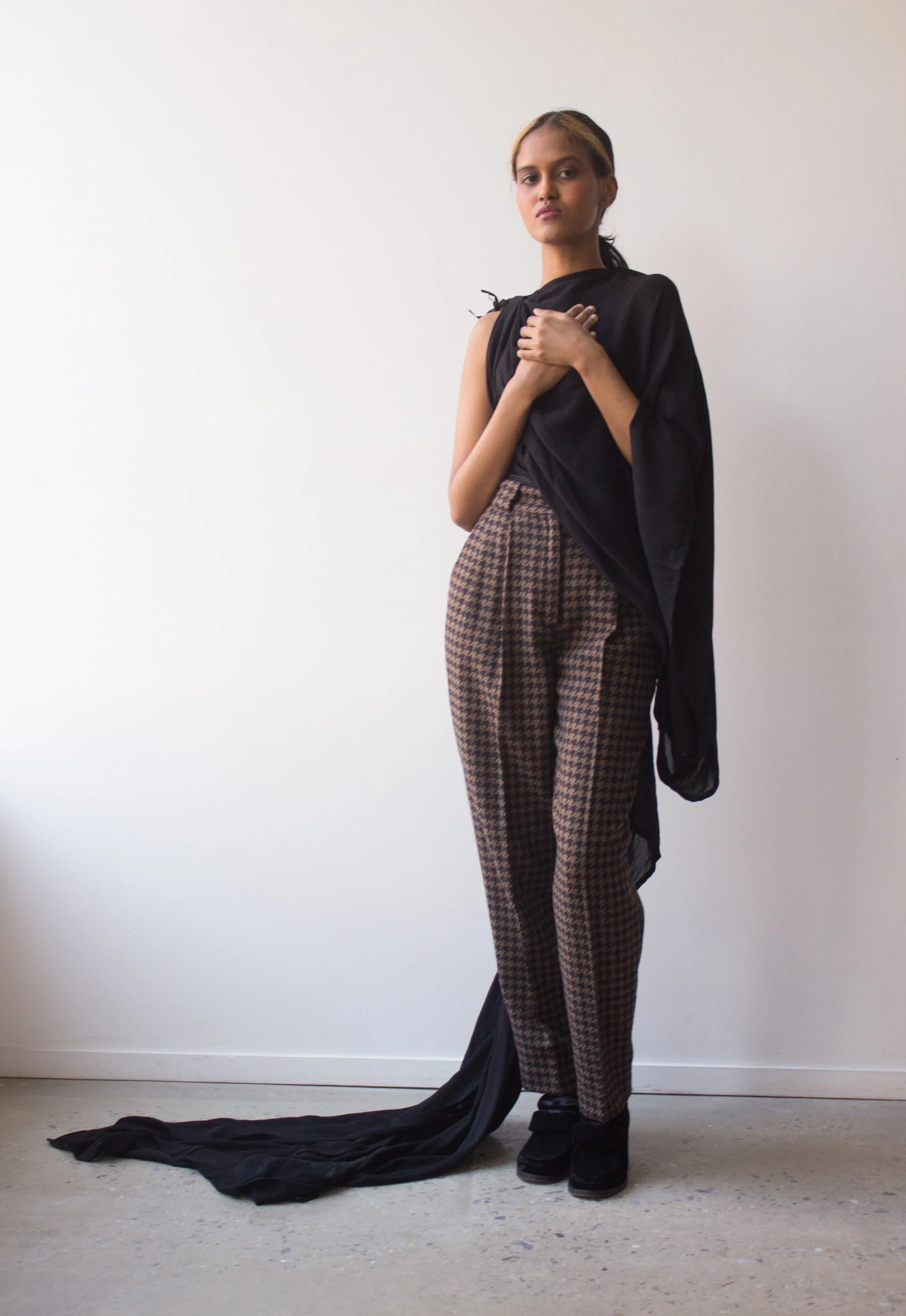 1980s Holly Harp Silver Satin Layered Angel Wings Ensemble — Wayward ...