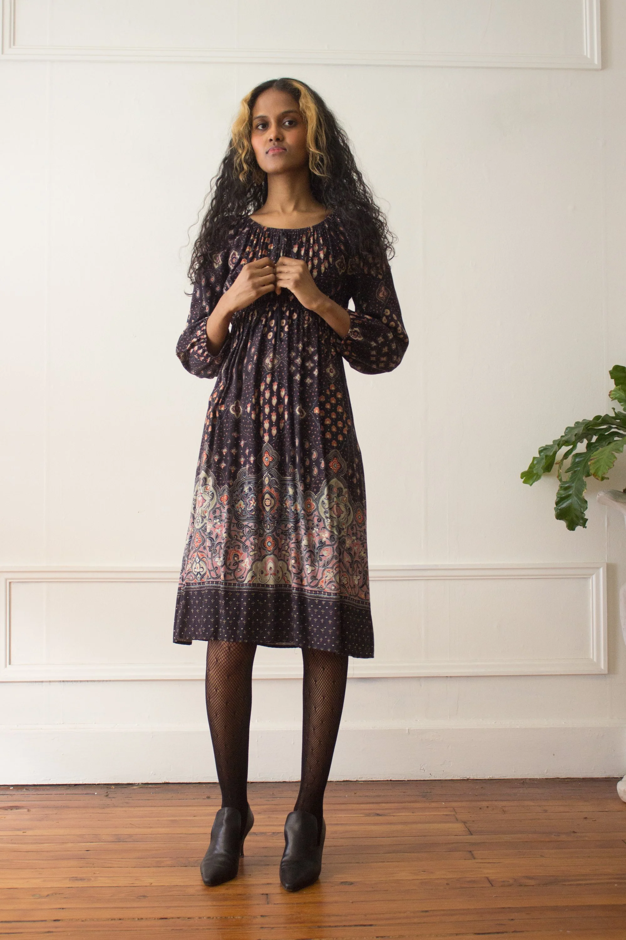 1970s Provençal Empire Waist Dress — Wayward Collection