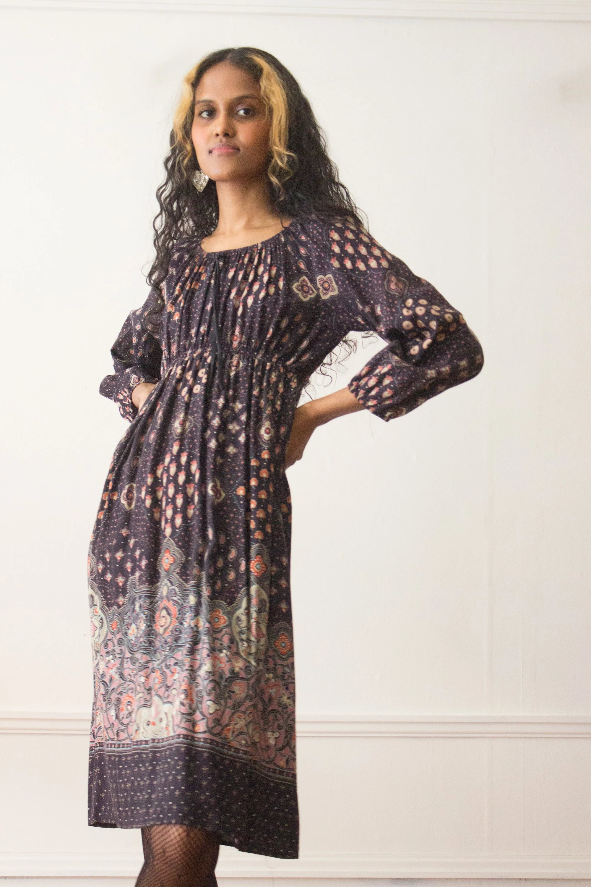 1970s Provençal Empire Waist Dress — Wayward Collection