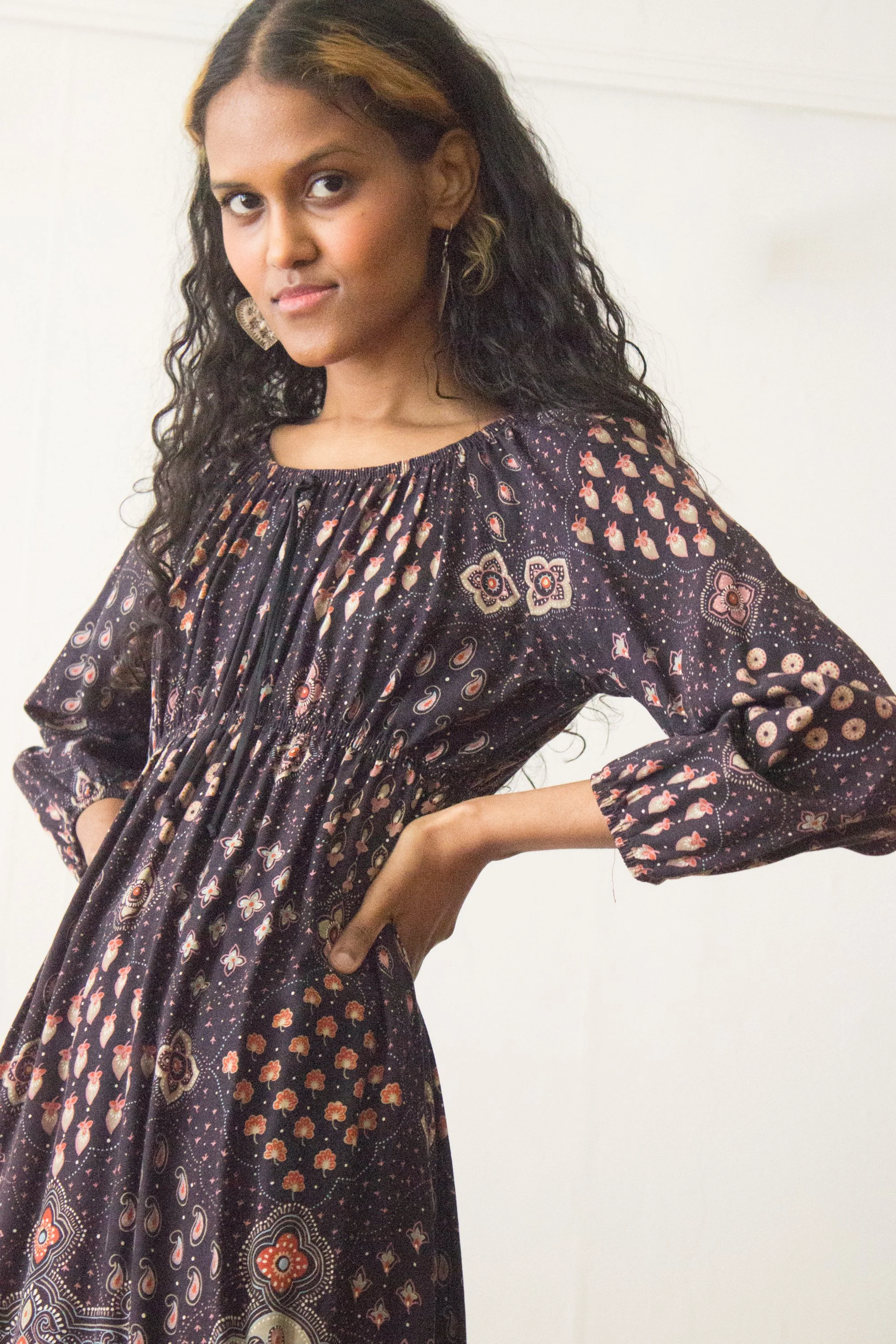 1970s Provençal Empire Waist Dress — Wayward Collection