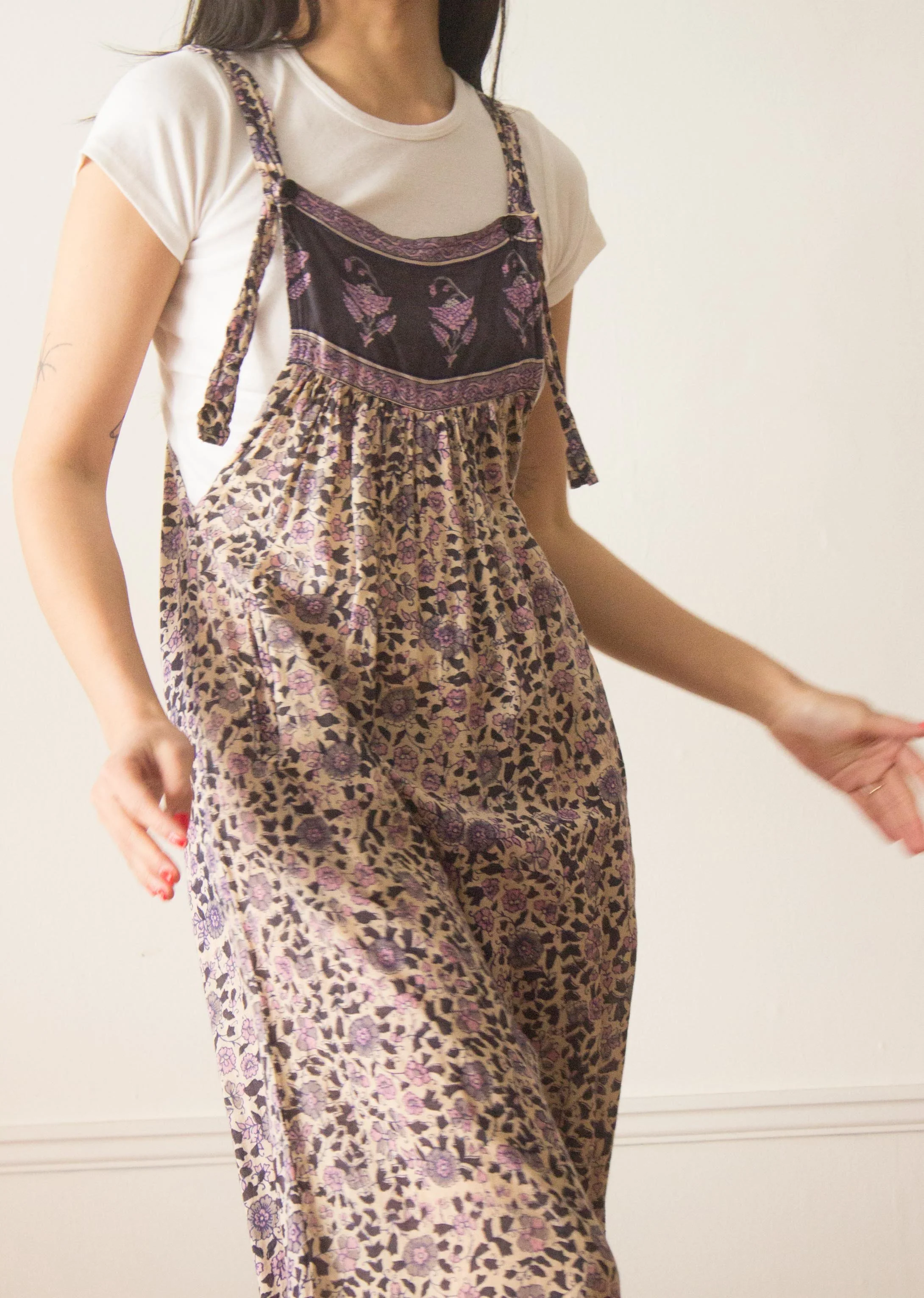 1970s Soft India Cotton Voile Overalls — Wayward Collection