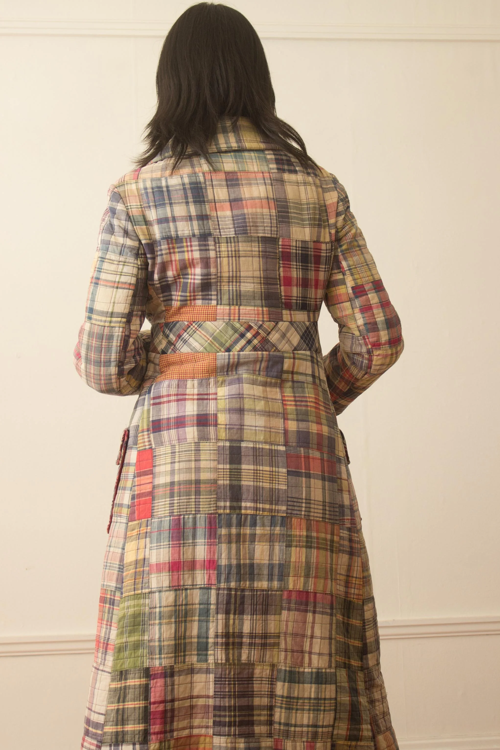1960s Miss Bergdorf Madras Patchwork Cotton Padded Jacket — Wayward Collection