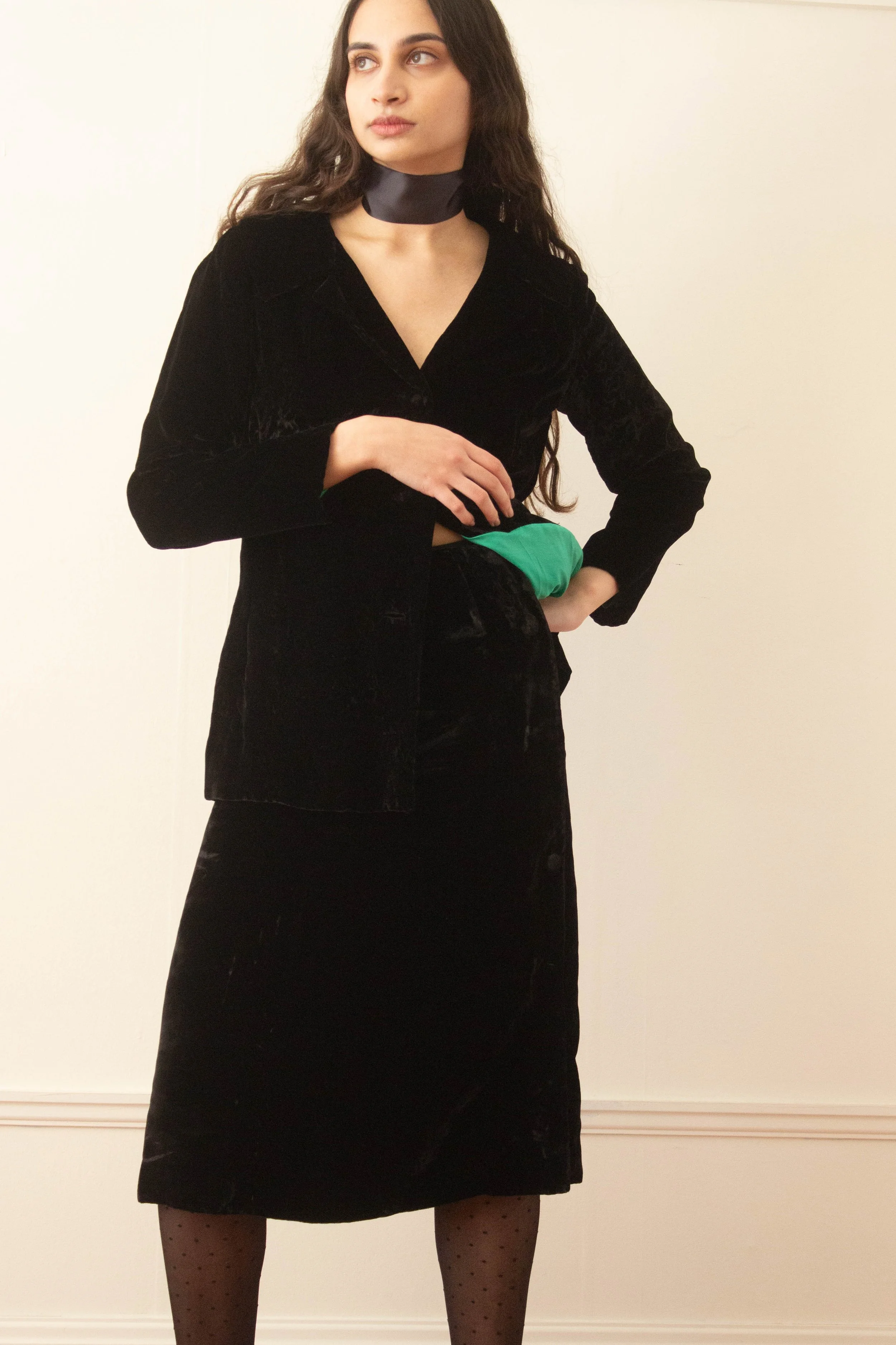 1960s Christian Dior Silk Velvet Suit — Wayward Collection