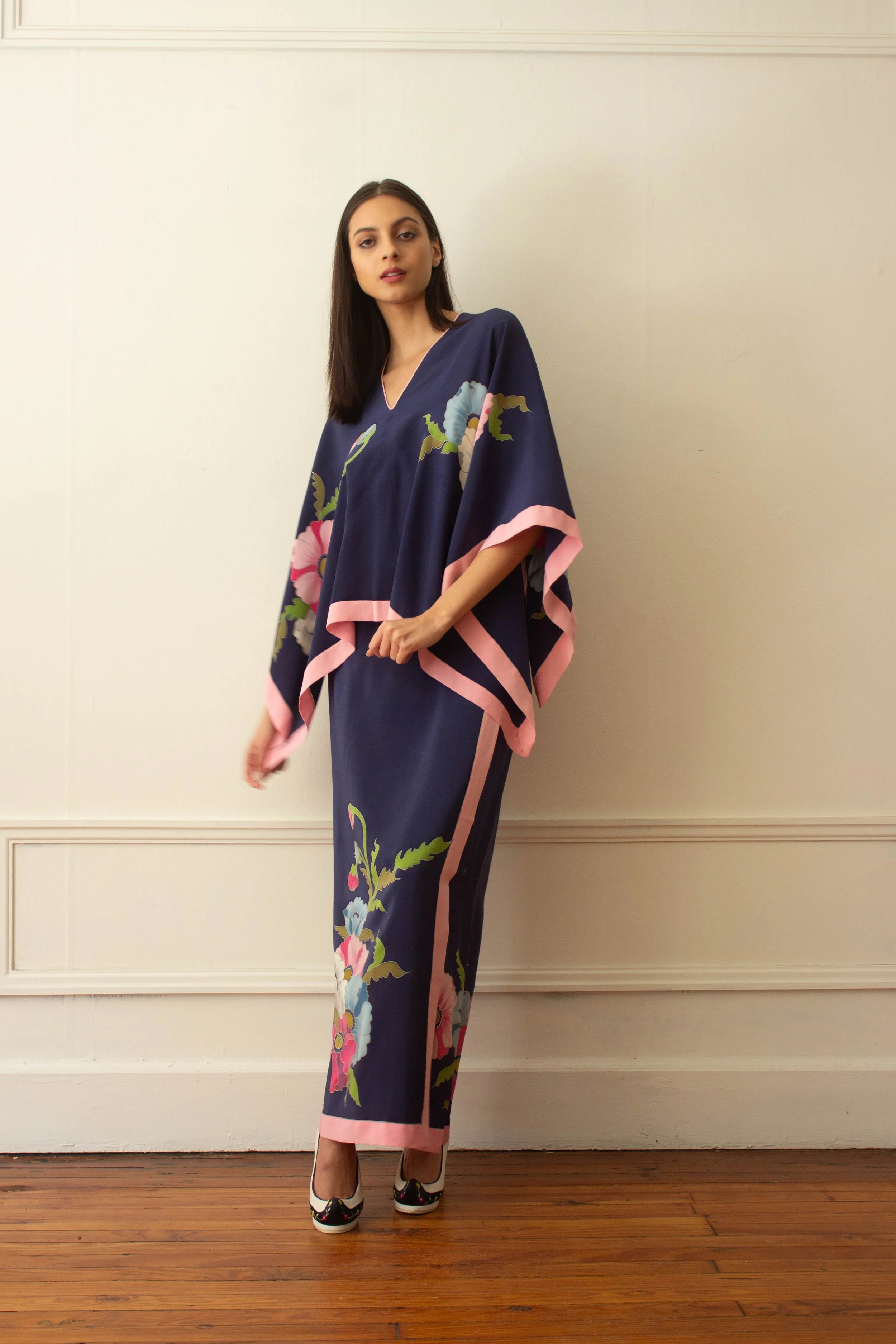 1970s Saks Fifth Avenue Batik Border Print Ensemble — Wayward Collection