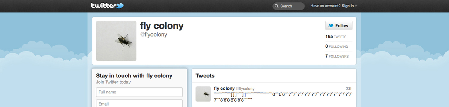 fly tweet — David Bowen