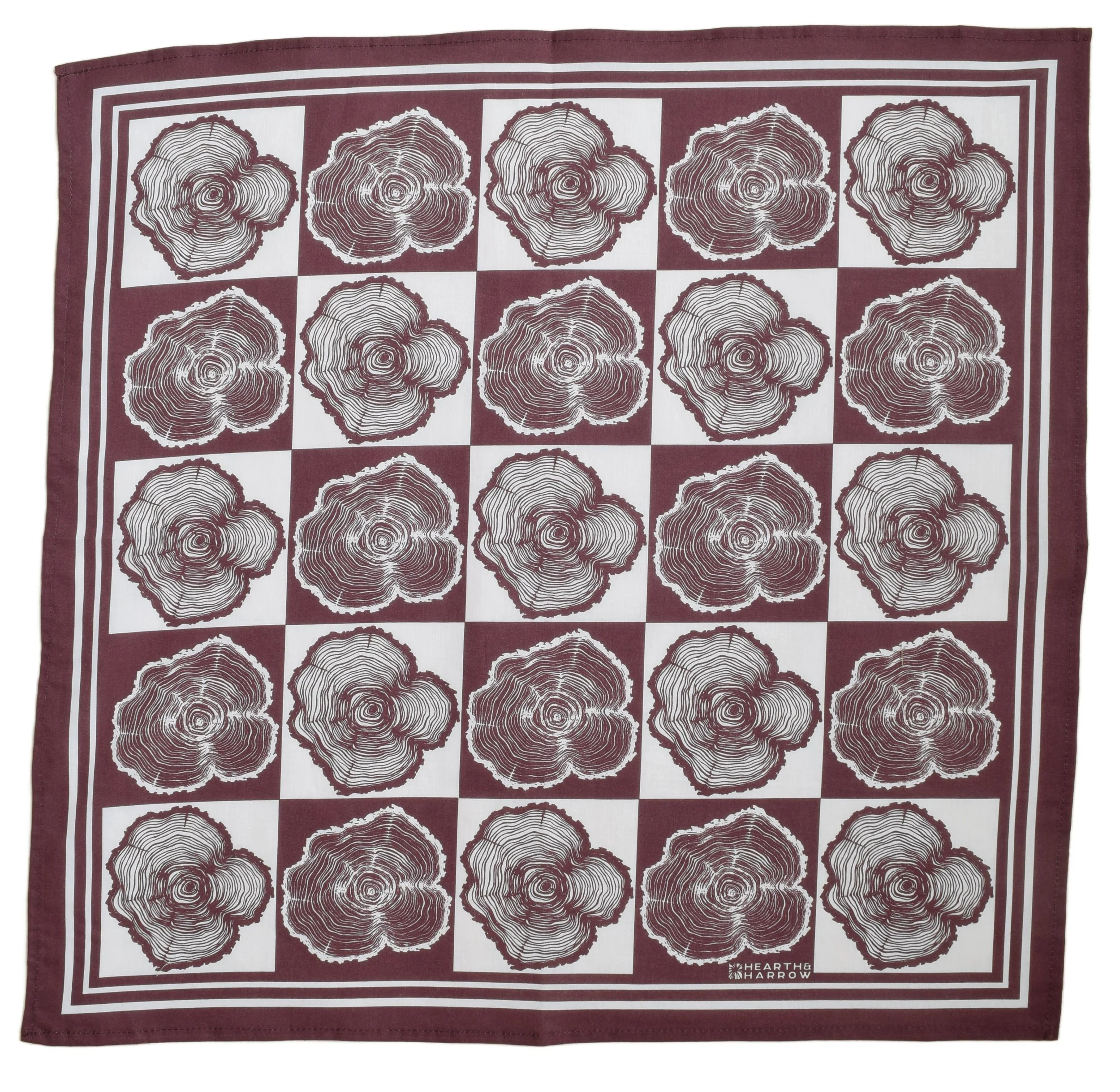 100% cotton tree ring bandana — Hearth and Harrow100% cotton tree ring ...