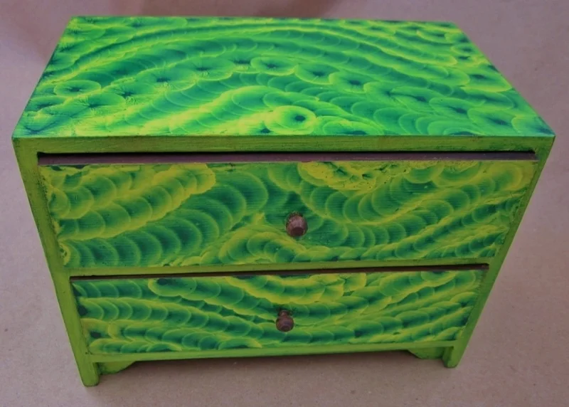 Vinegar Grained and painted boxesKristin Helberg