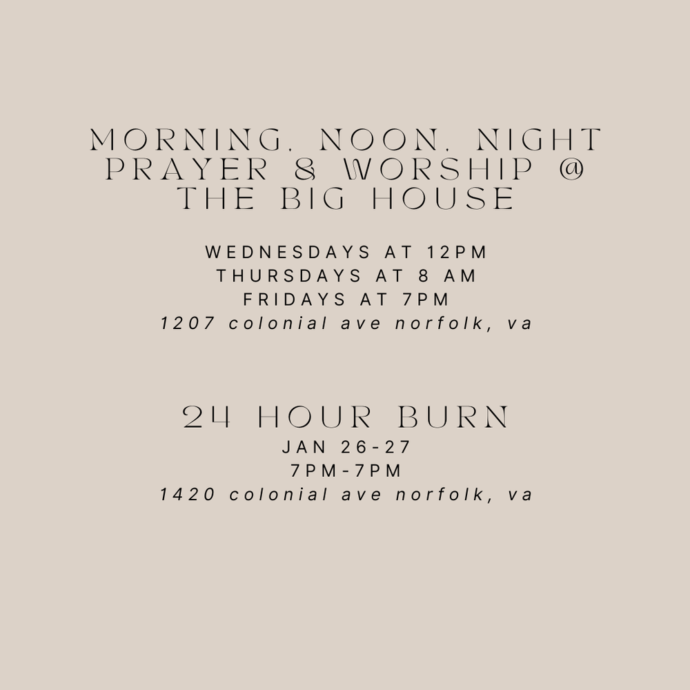 Upcoming Events — Big House Church