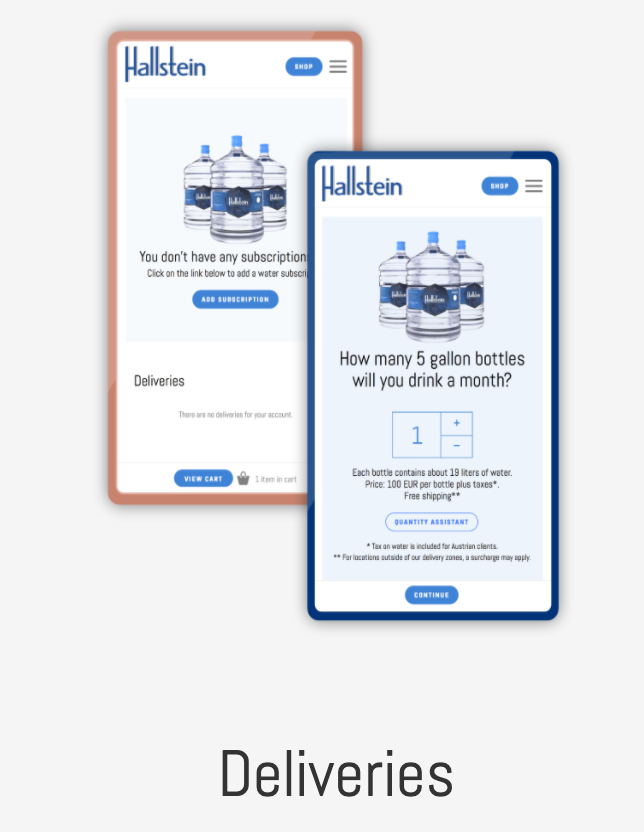 HALLSTEIN WATER — The Grateful Gardenia