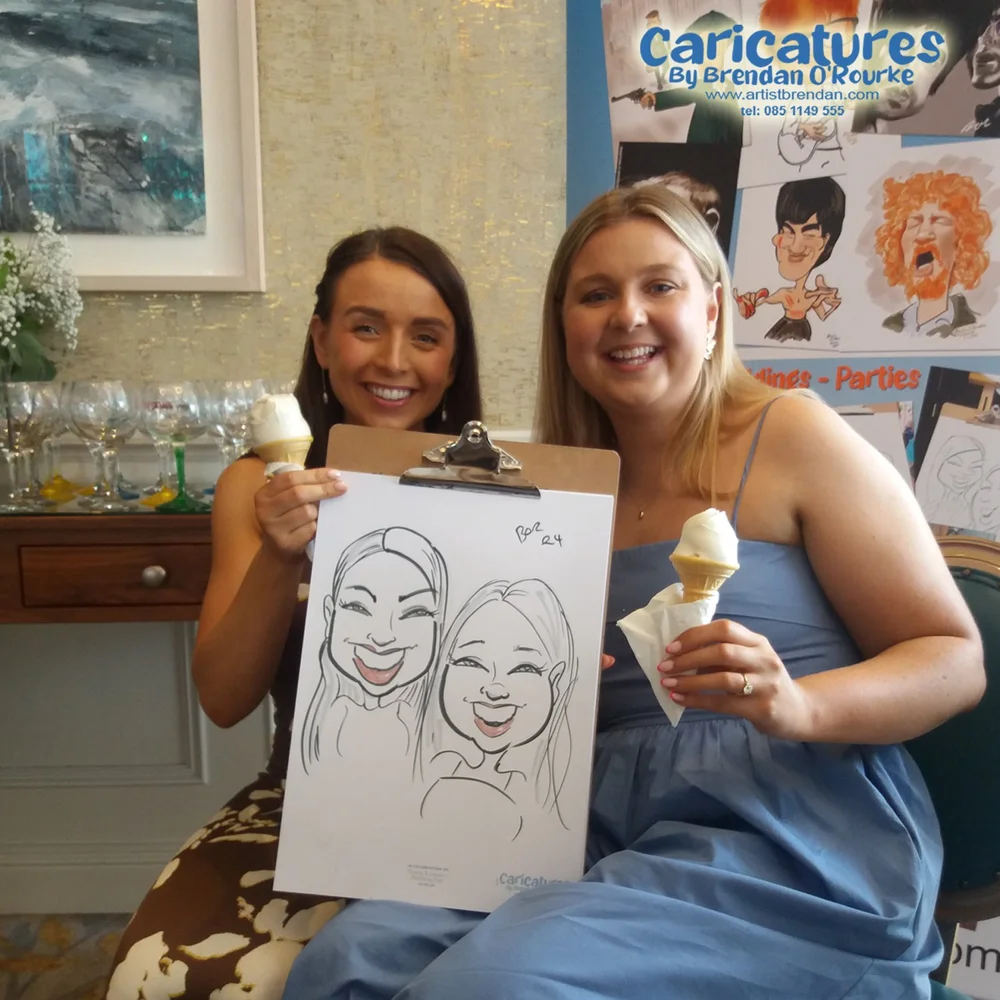 Caricatures at a Wedding Drinks Reception — Caricature Artist Brendan O ...