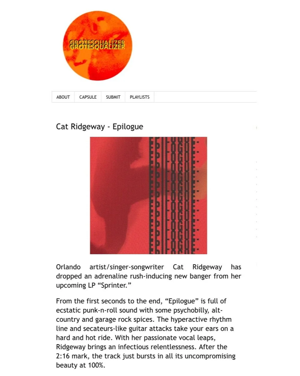 NEWS & PRESS — Cat Ridgeway Music