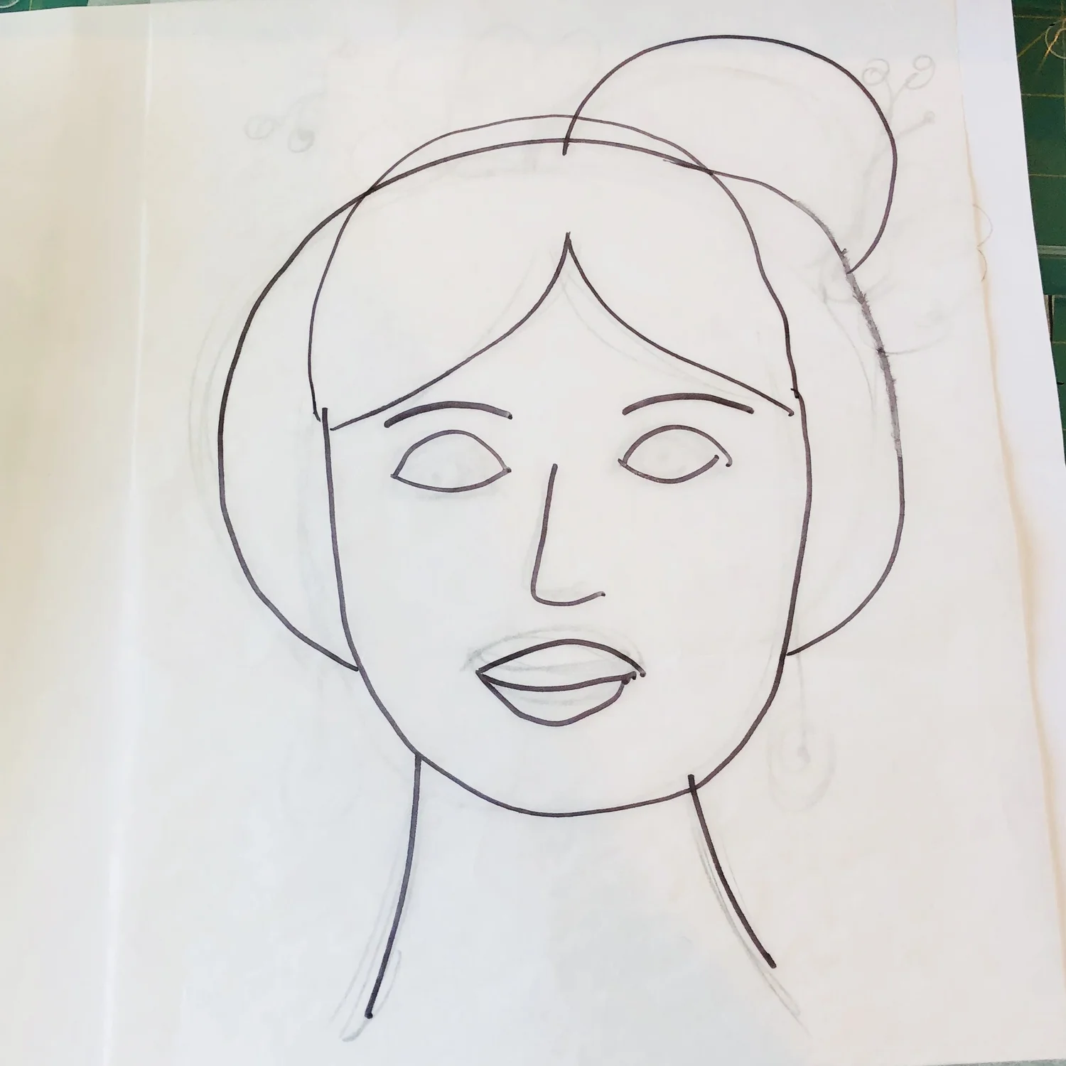 Faces in Fabric Part 2- Woman with Flowers — Kristin Shields