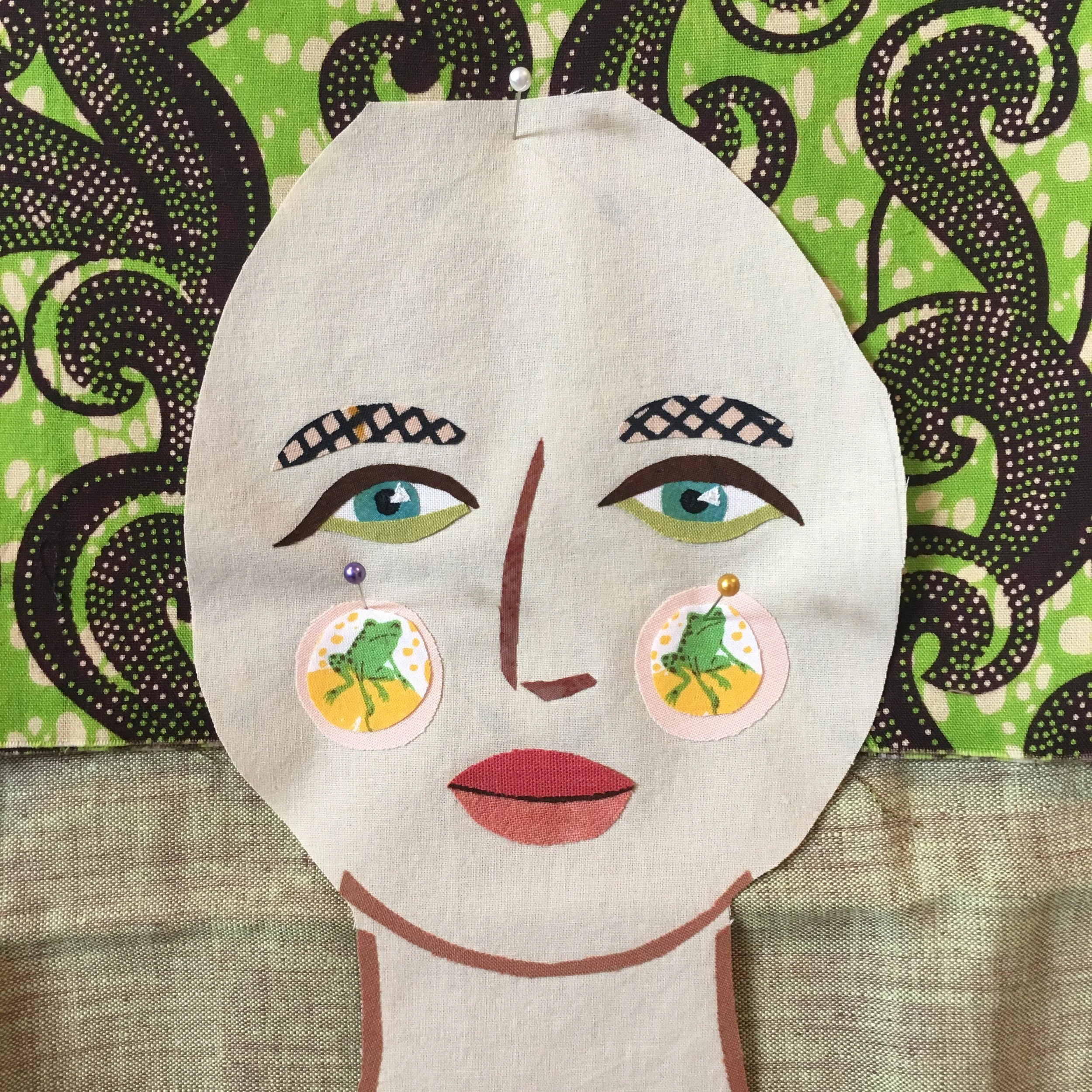 Faces in Fabric Part 6- Frog Lady — Kristin Shields