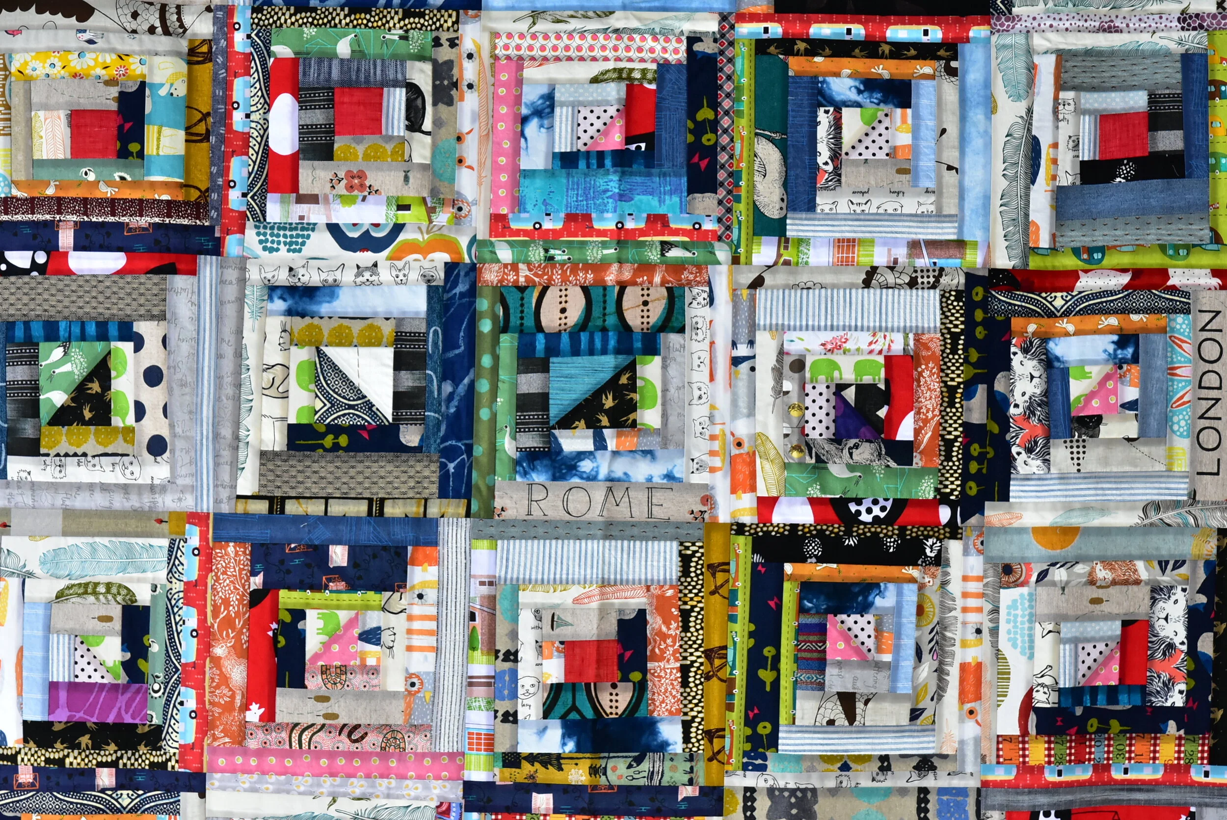 Fields and Furrows Log Cabin Quilt — Kristin Shields