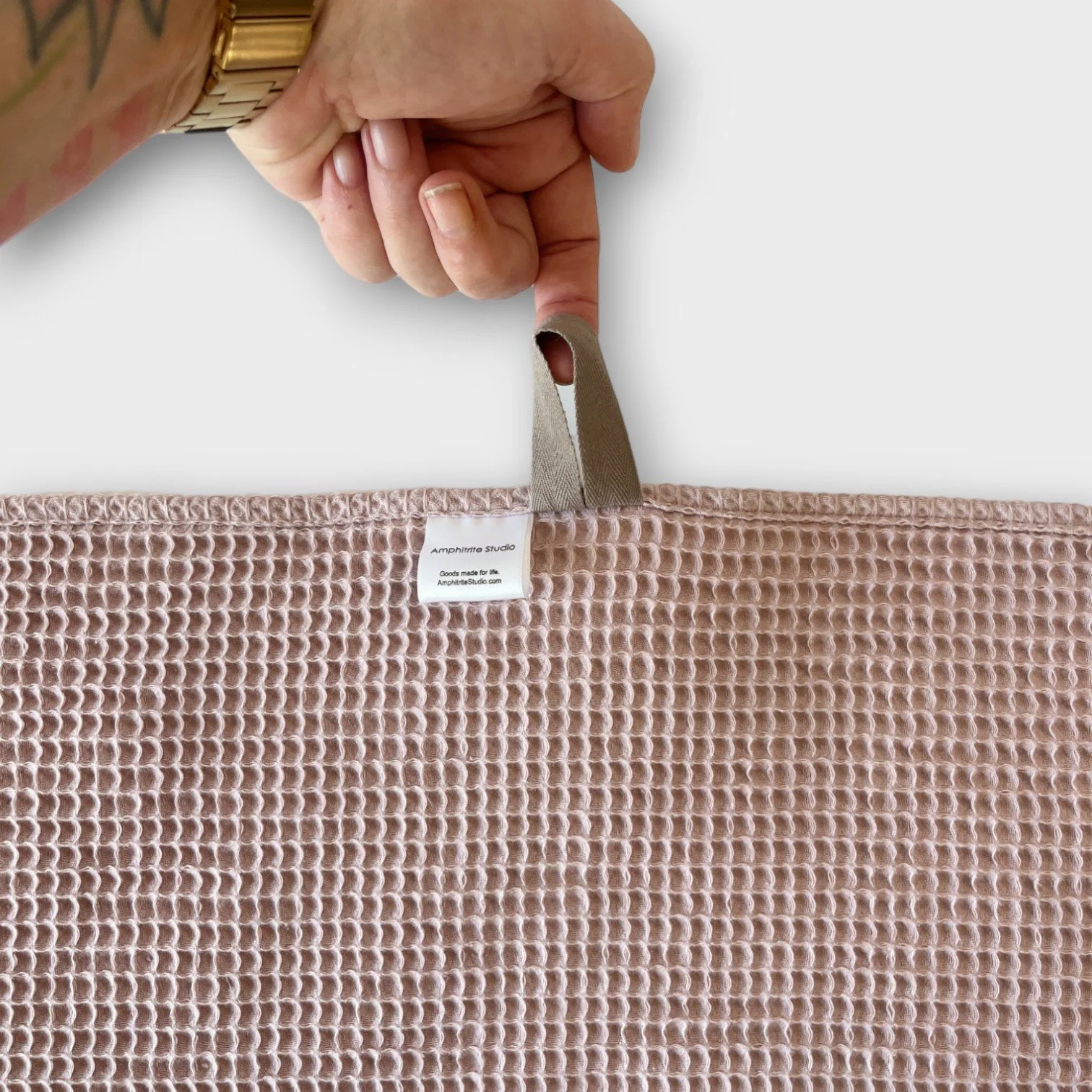 Amphitrite Bath & Home Linens, Linen Waffle Toweling from the Coast of ...