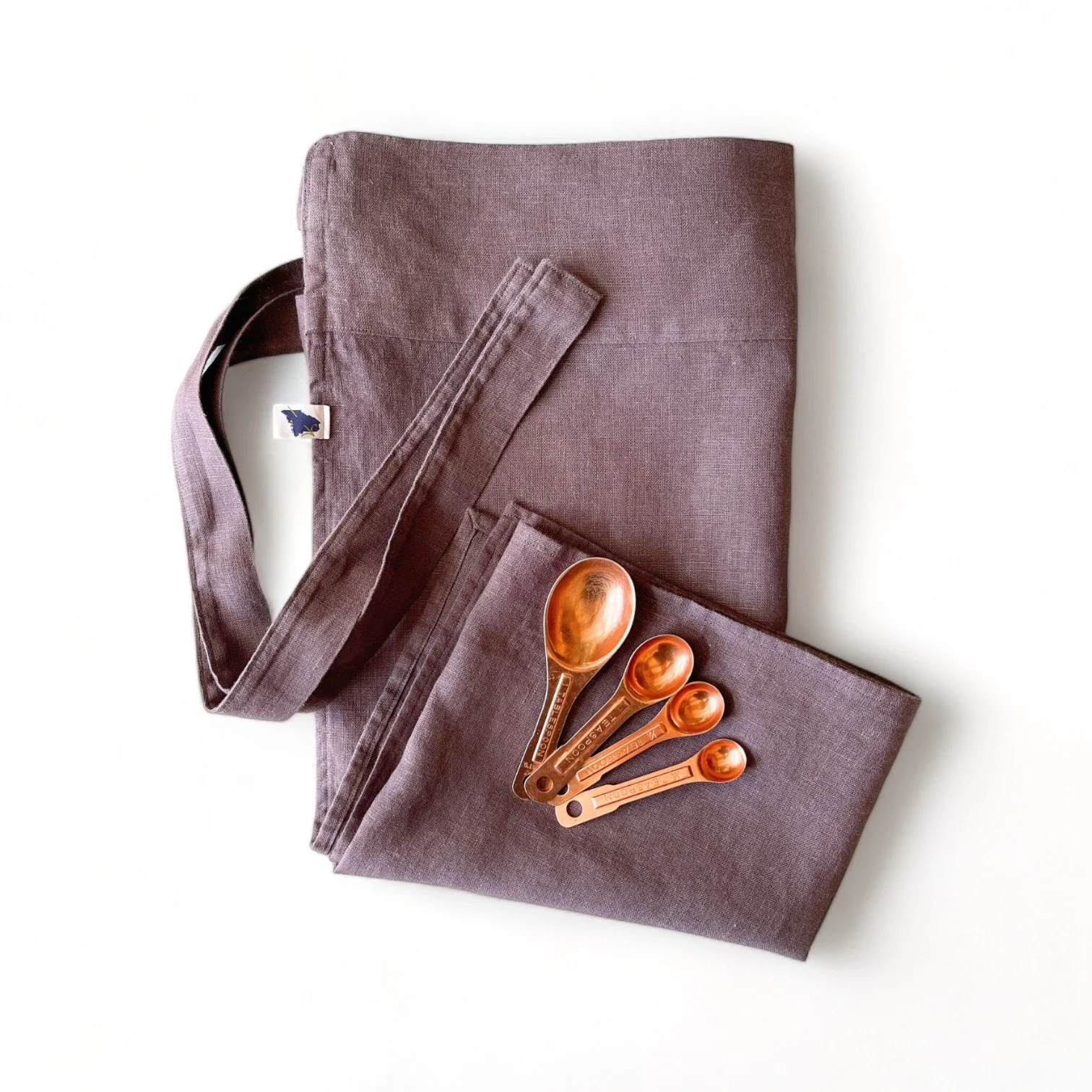 Linen Cafe Apron • Rose — Amphitrite Studio