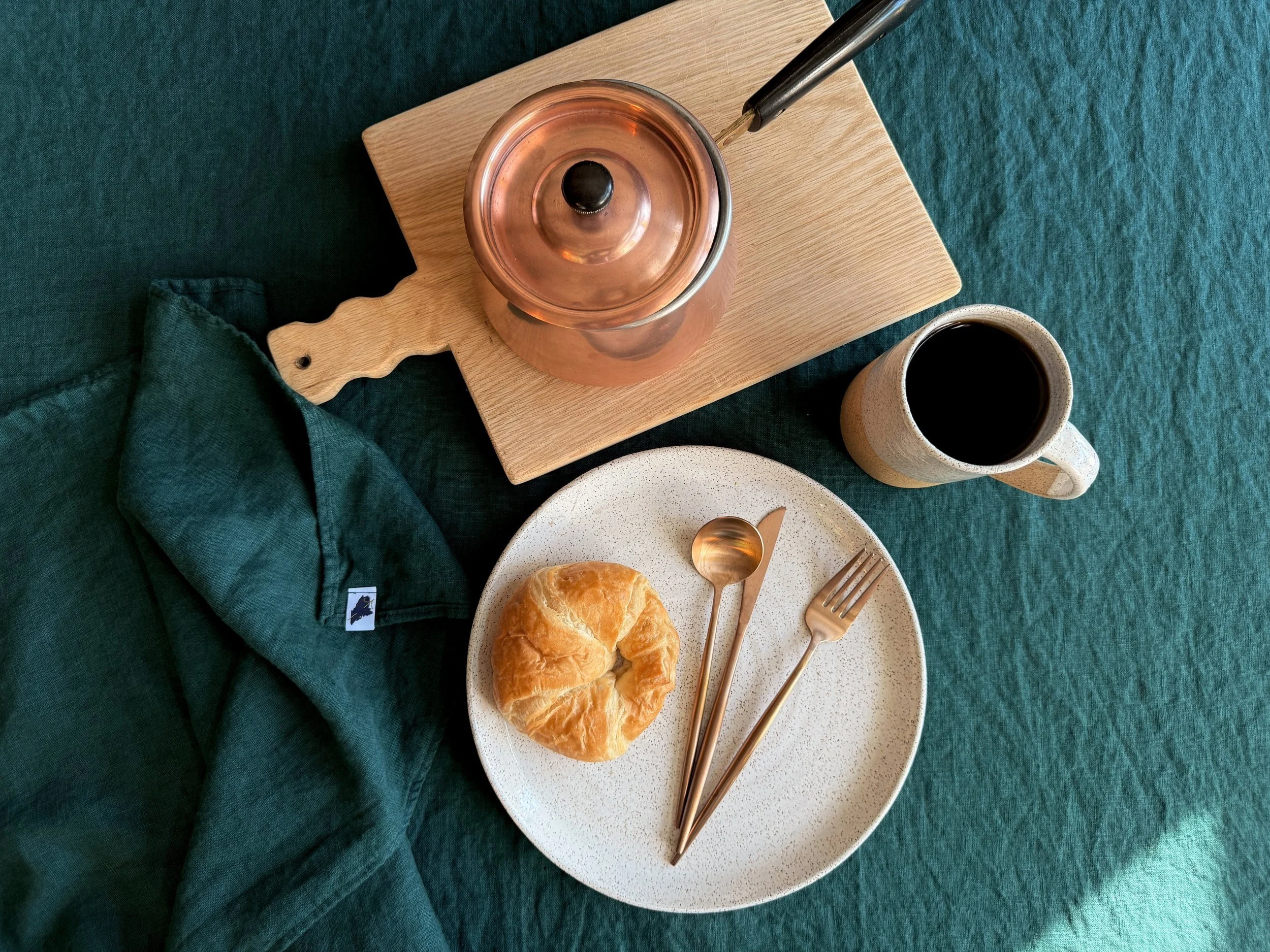 Heirloom linens for everyday use.