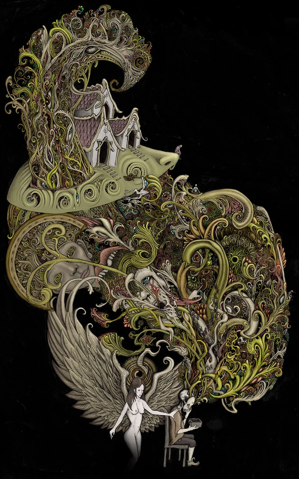 MASK BOY wall-hanging — Mr. Crystalface