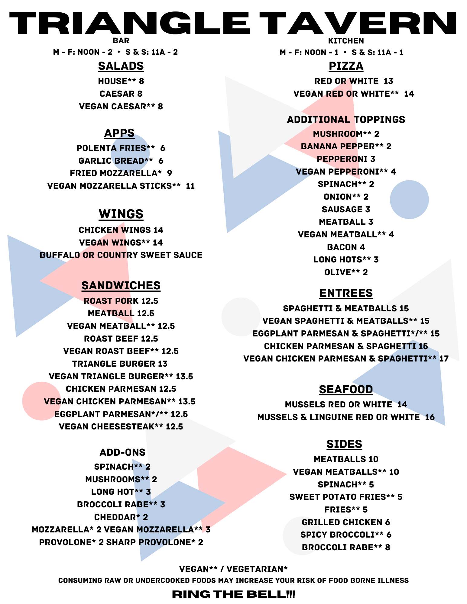 Eat. — Triangle Tavern