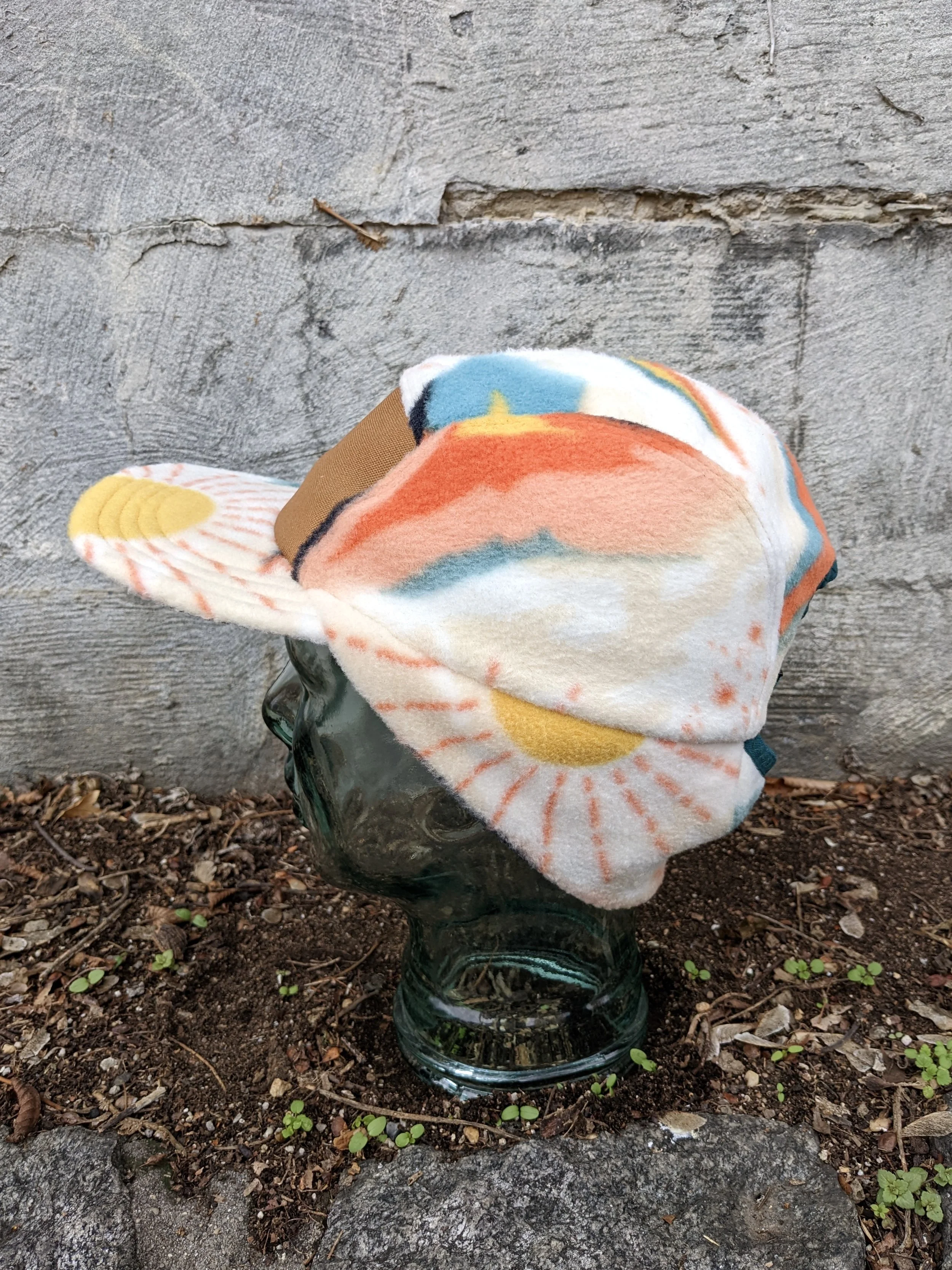 Ministry of Culture - Handmade Mountain Sunrise Fleece Earflap Camp Hat