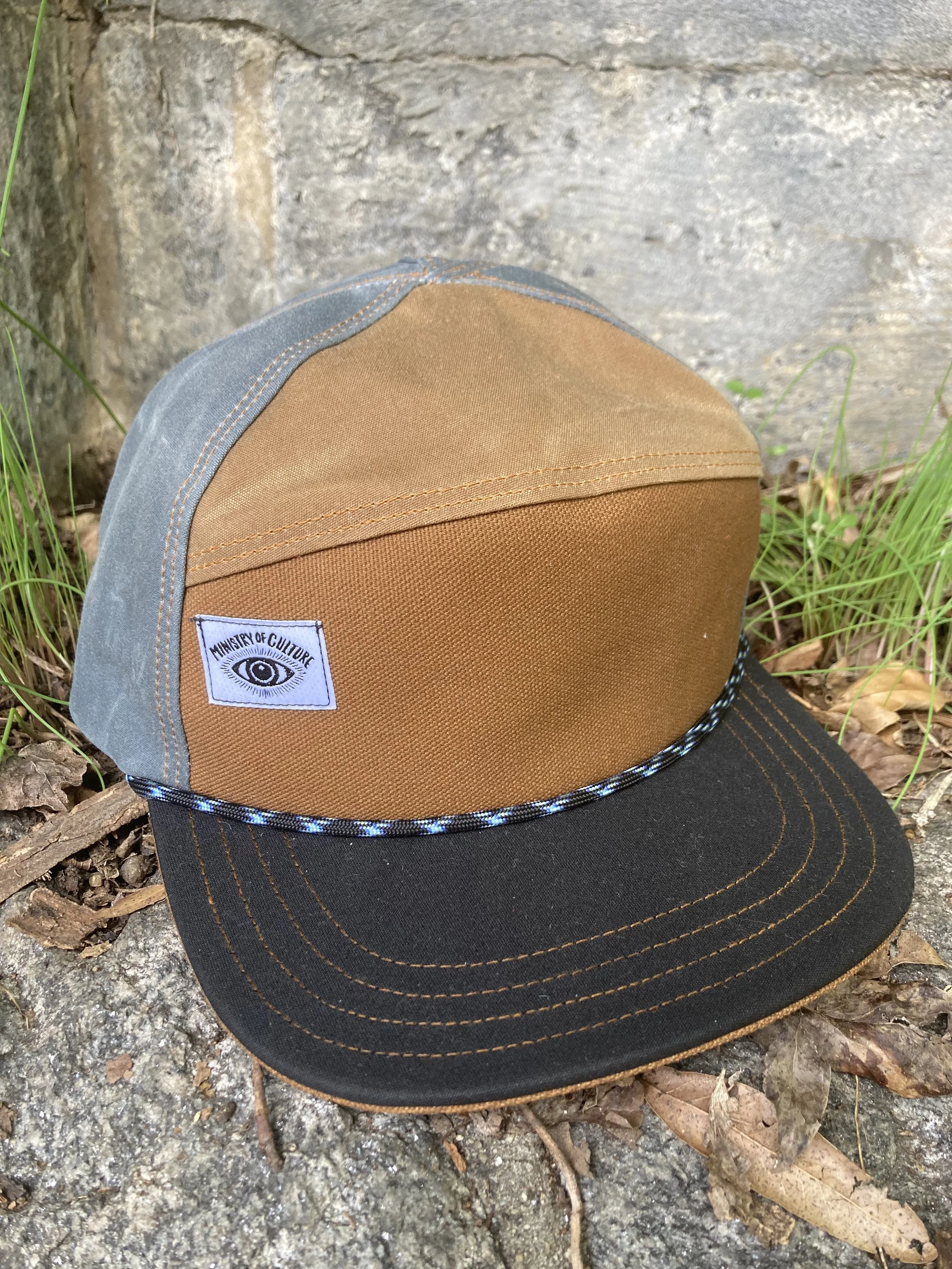 Ministry of Culture - Handmade Gray Waxed Canvas 6 Panel Hat