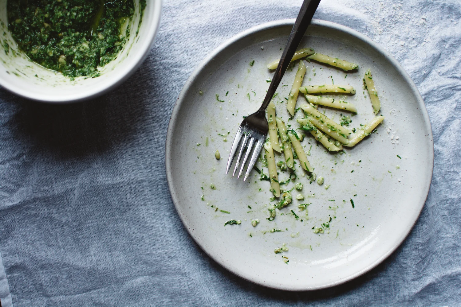 Chive + Basil Pesto | gabriella simonian
