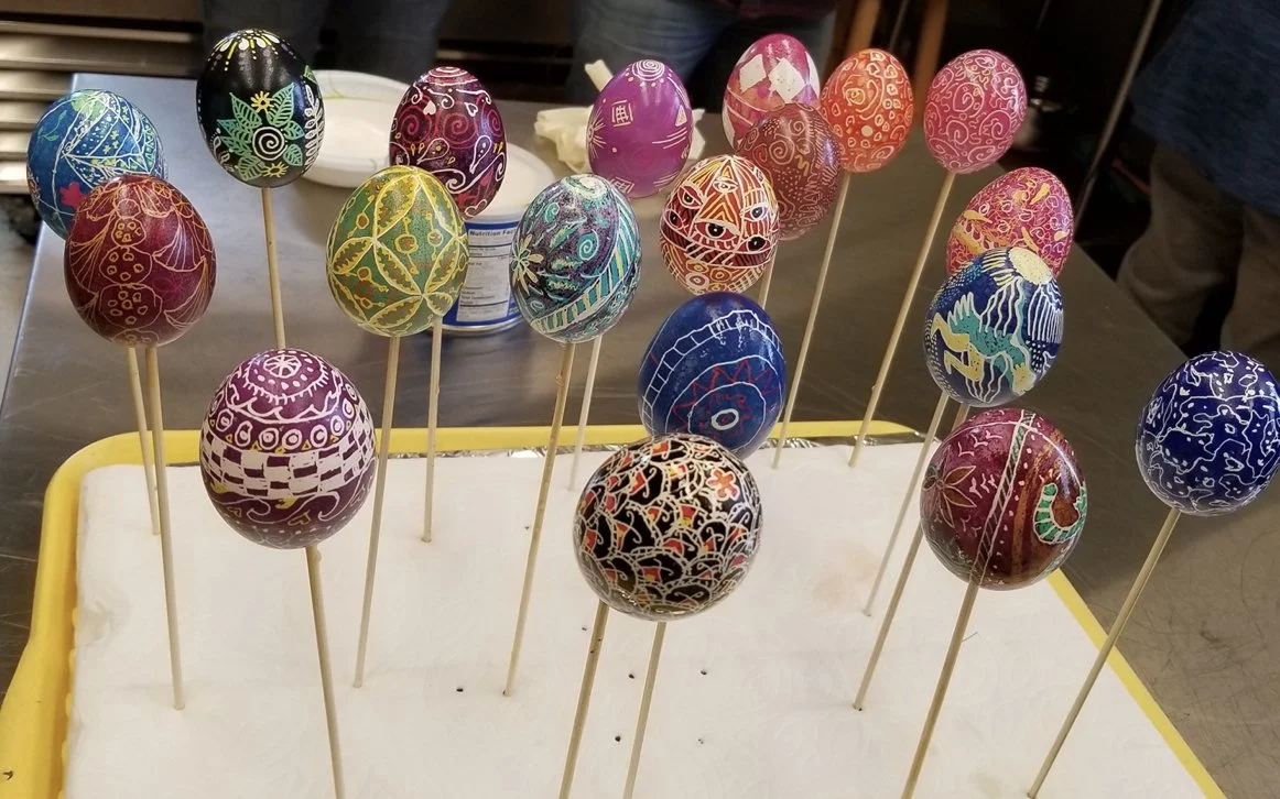 The Magic Egg - Modern Pysanky — Flaming Chalice