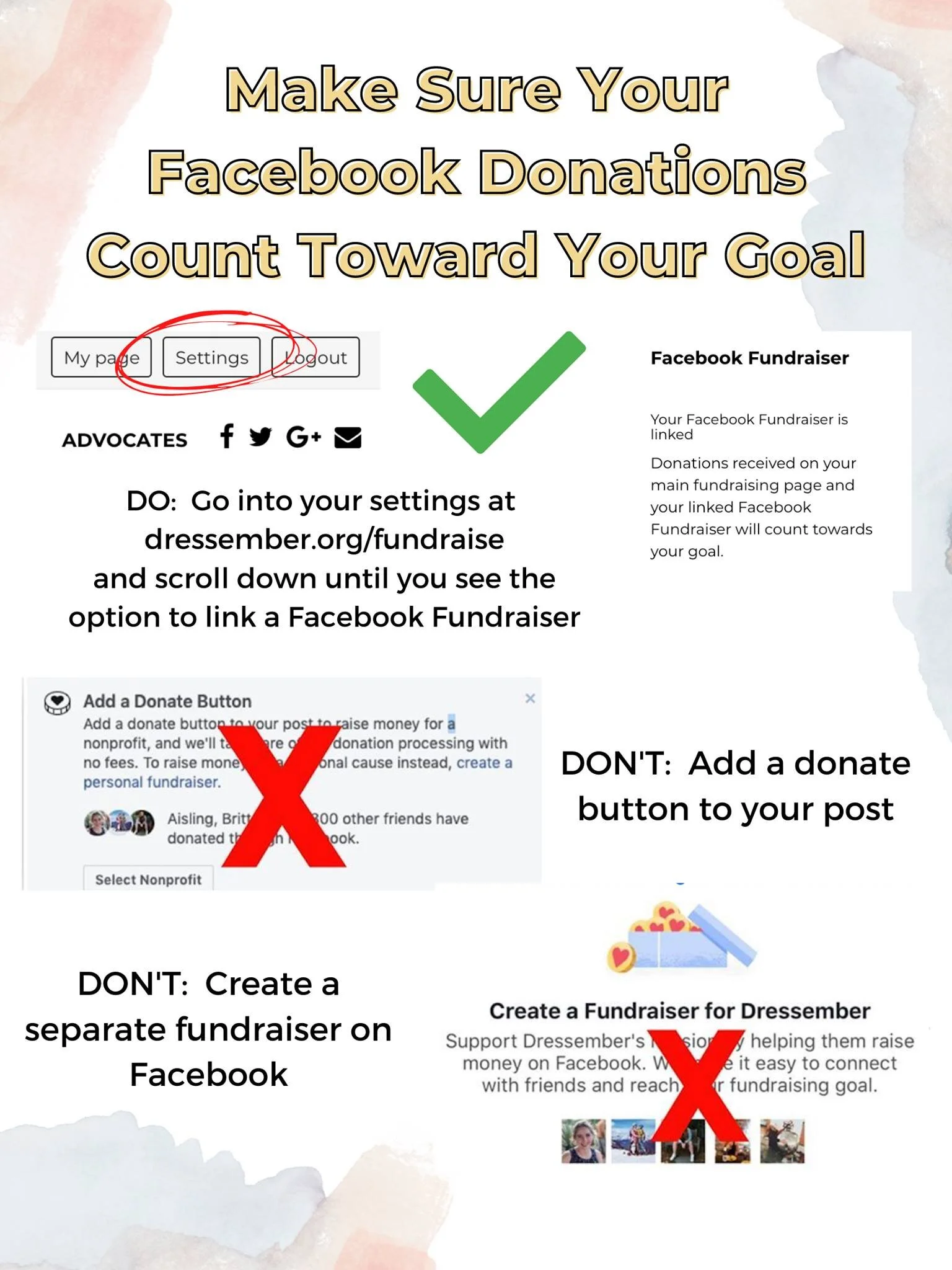 How To Link A Facebook Fundraiser To Your Dressember Account How To Link A Facebook Fundraiser To Your Dressember Account