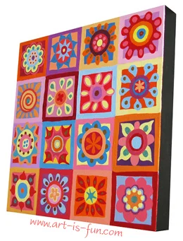 Abstract Art Flower Painting Lesson: How to Paint Abstract Flowers in ...