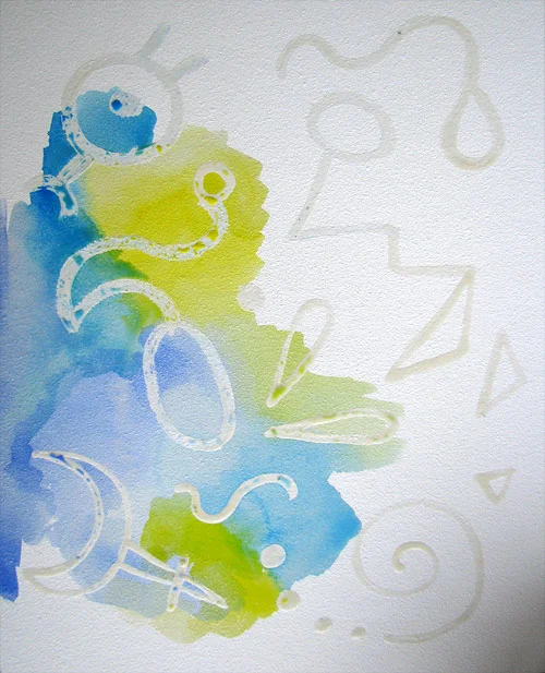 Watercolor Pencil Art Lesson: Colorful Whimsical Abstract Art Tutorial ...