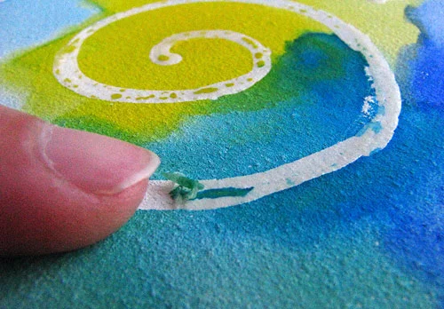 Watercolor Pencil Art Lesson: Colorful Whimsical Abstract Art Tutorial ...