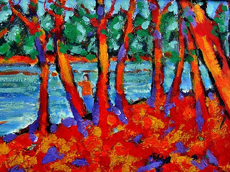 Mixed Media Artist Richard Tuvey: Post Impressionist Landscapes ...